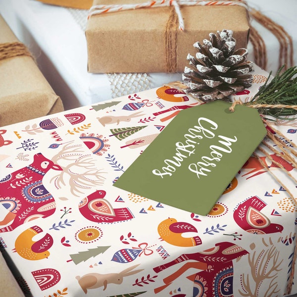 Vintage Christmas Wrapping Paper - Etsy