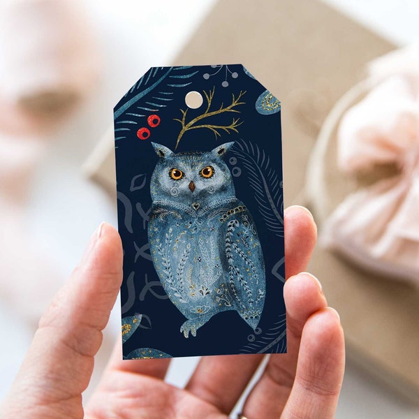 Owl Favor Tags - Etsy