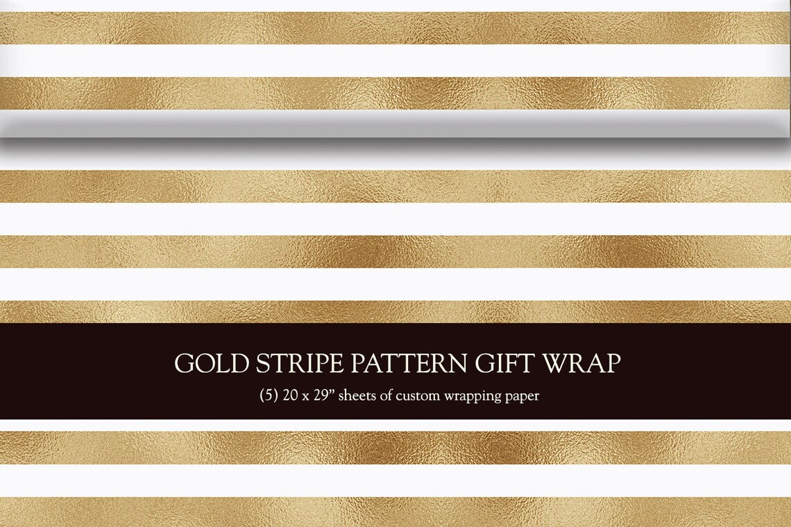 Gold Wrapping Paper Gift Wrap Christmas Gift Wrap Gift - Etsy