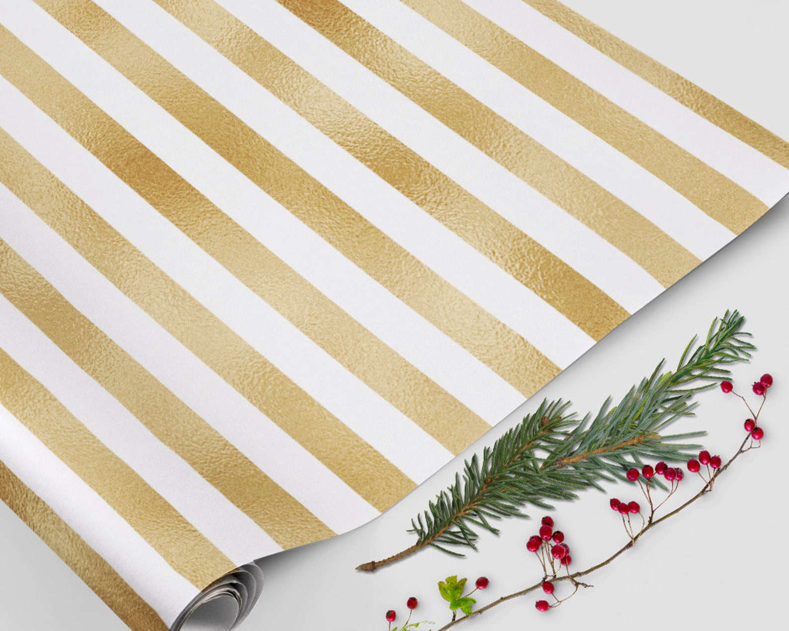 Gold Wrapping Paper Gift Wrap Christmas Gift Wrap Gift - Etsy