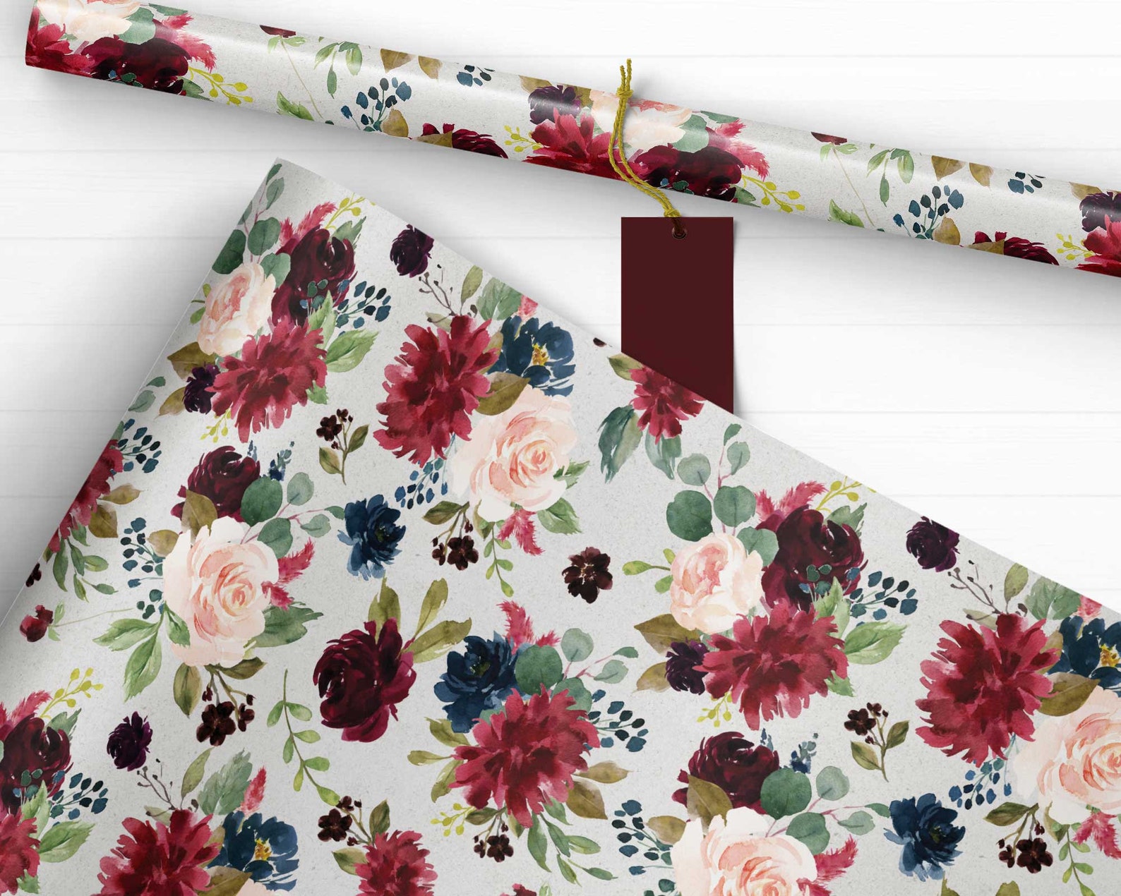 Gift Wrap Floral Wrapping Paper Wedding Birthday Gift Wrap - Etsy