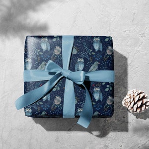 Winter Forest Wrapping Paper, Winter Gift Wrap, Woodland Nordic Holiday ...