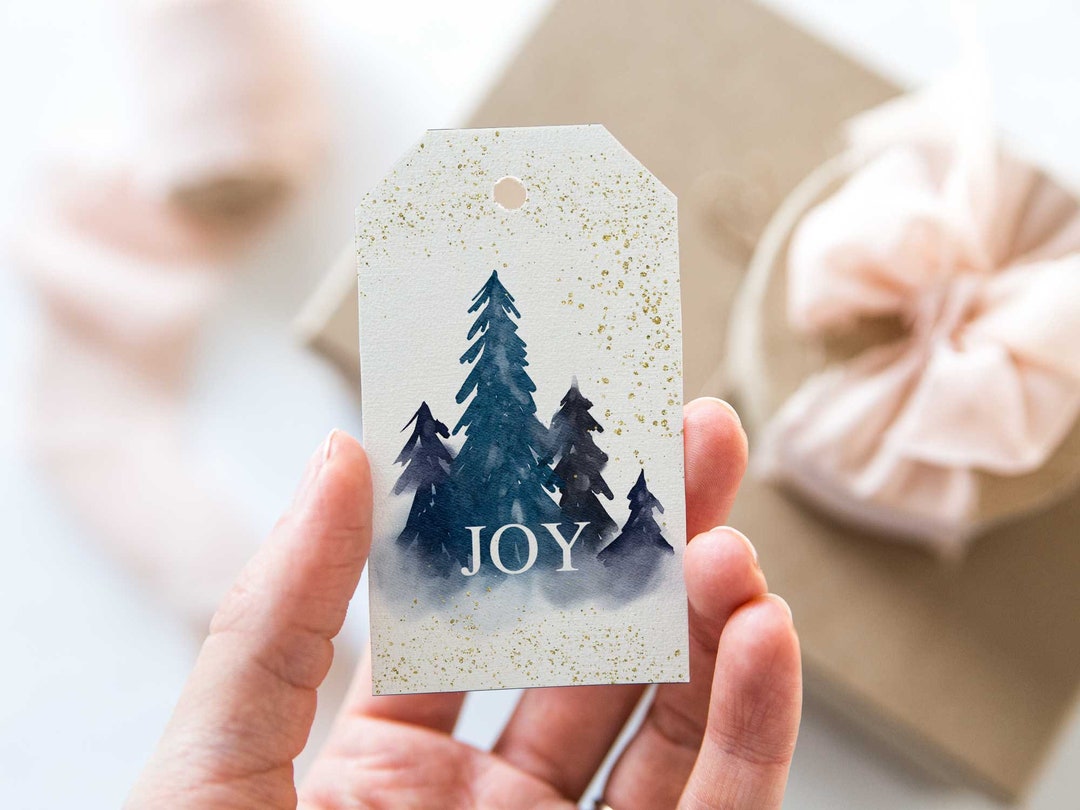 Christmas Gift Tags Christmas Gift Labels Printed Woodland Christmas ...
