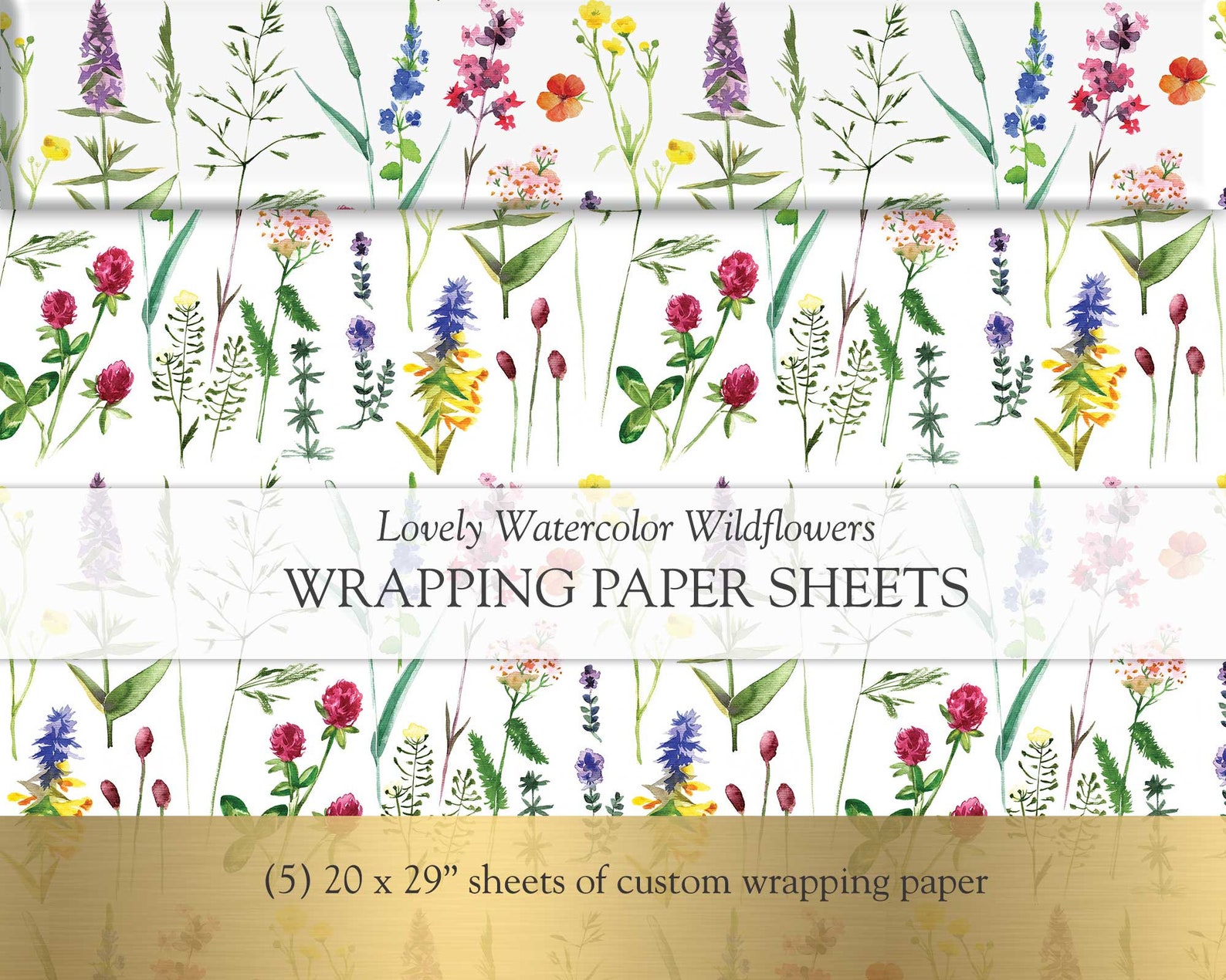 Gift Wrap Floral Wrapping Paper Wedding Birthday Gift Wrap - Etsy