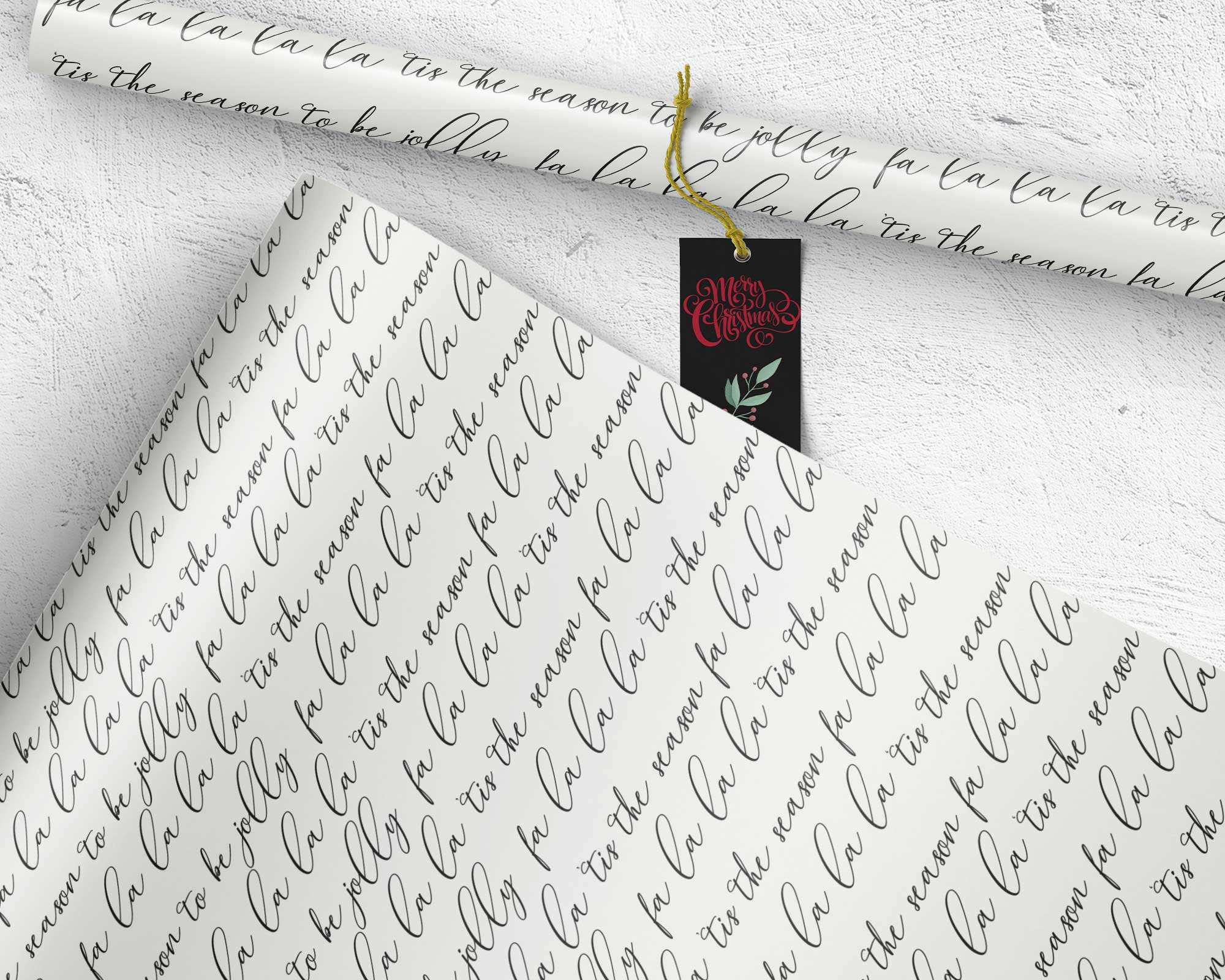 Rustic Winter Wrapping Paper Christmas Wrapping paper roll | Etsy