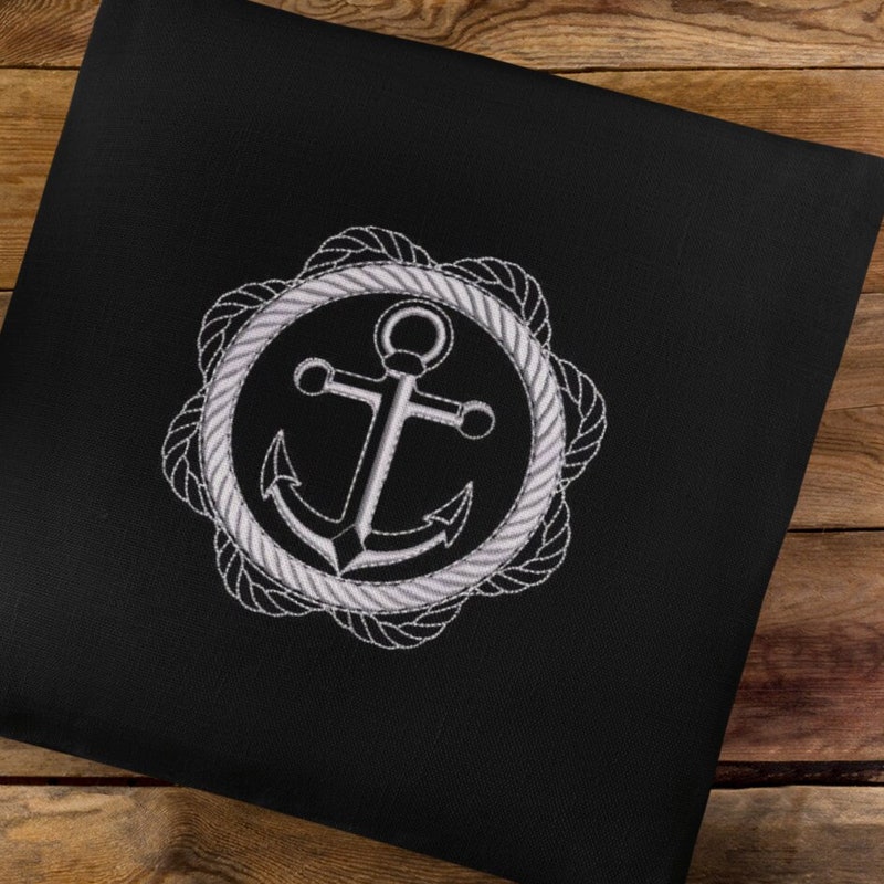 Anchor Embroidery Design - Etsy