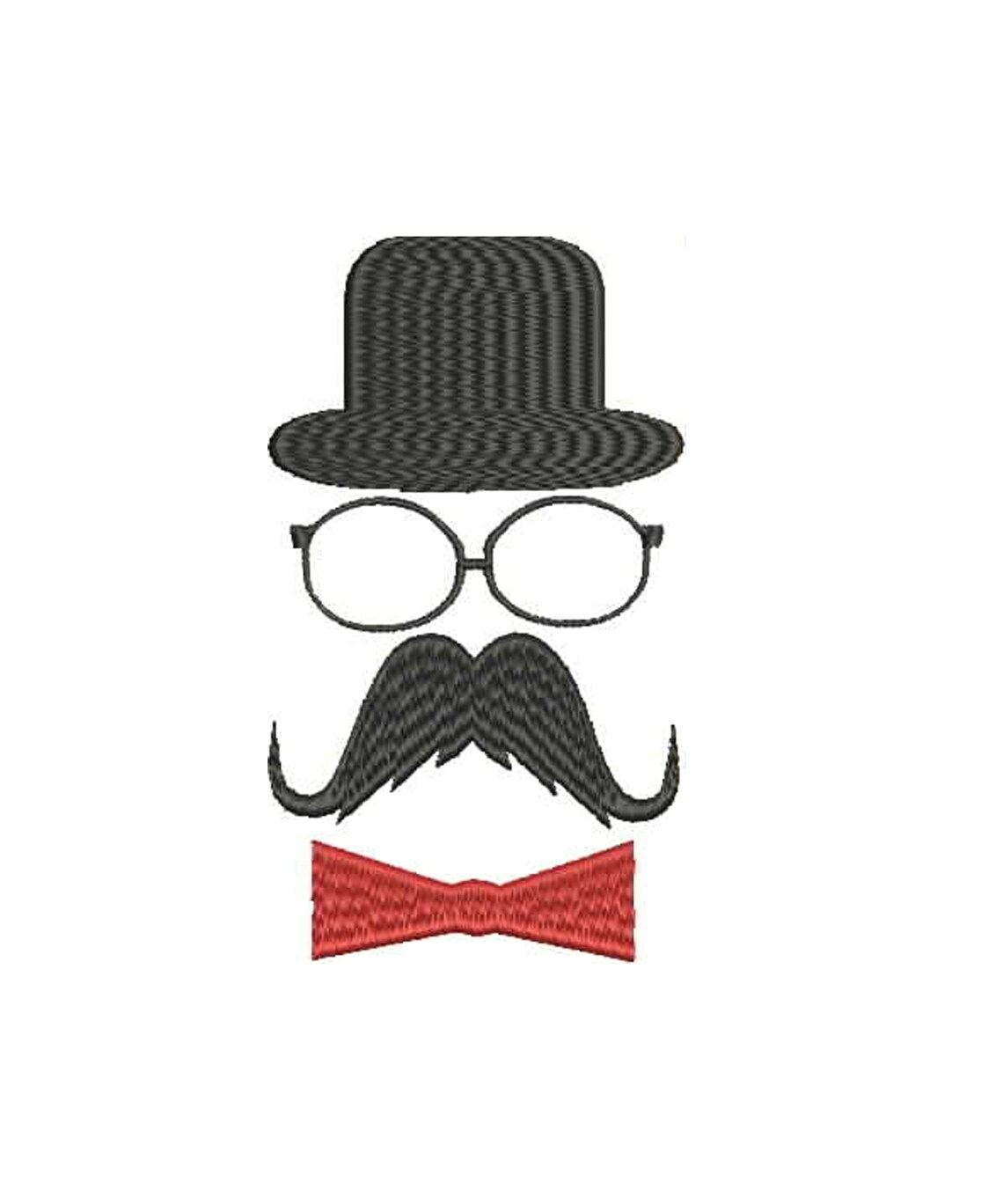 The Man Machine Embroidery Designmustache Embroidery Design - Etsy