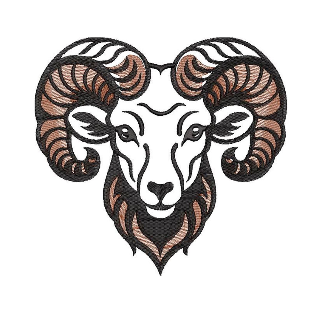 Aries Embroidery Design,4 Sizes - Etsy
