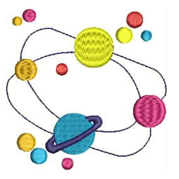 Solar System Embroidery - Etsy