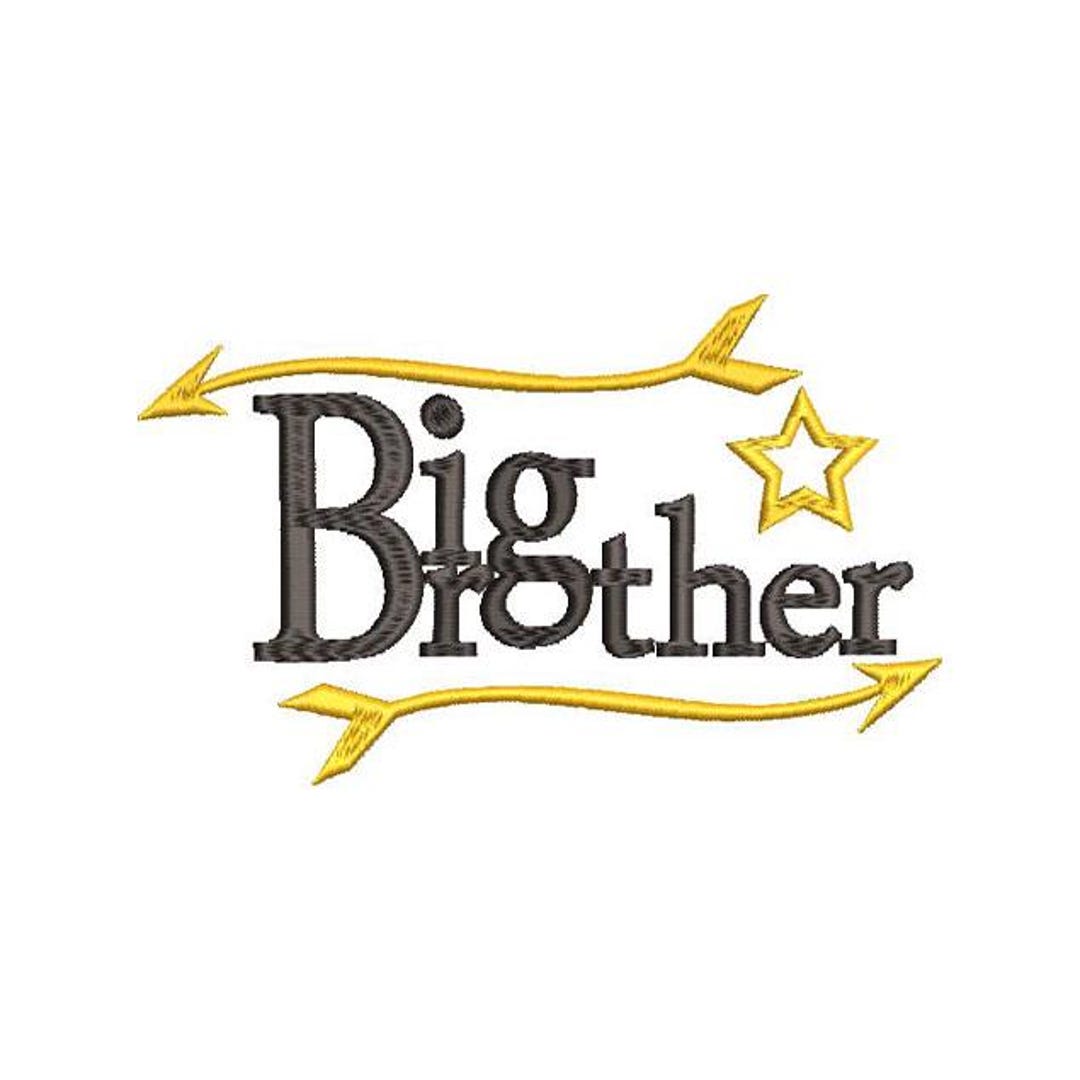 Big Brother Machine Embroidery Design,3 Sizes - Etsy