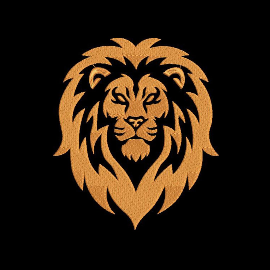 Lion Embroidery Design,5 Sizes - Etsy