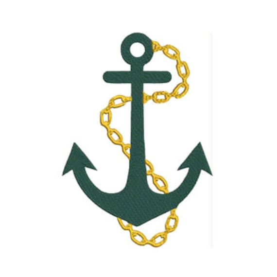 Anchor Embroidery Design | Etsy
