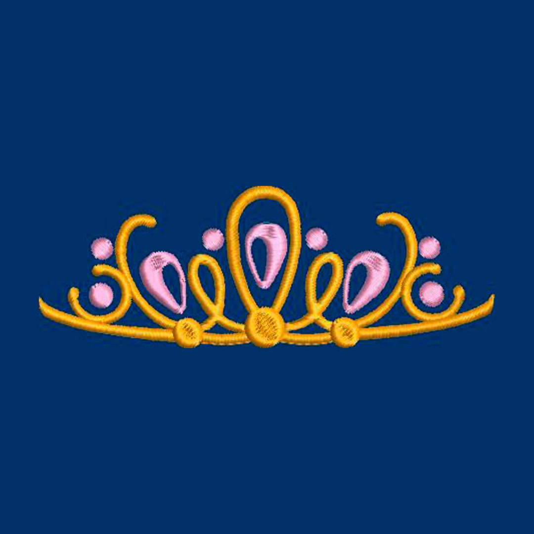 Princess Tiara Machine Embroidery Design,3 Sizes - Etsy