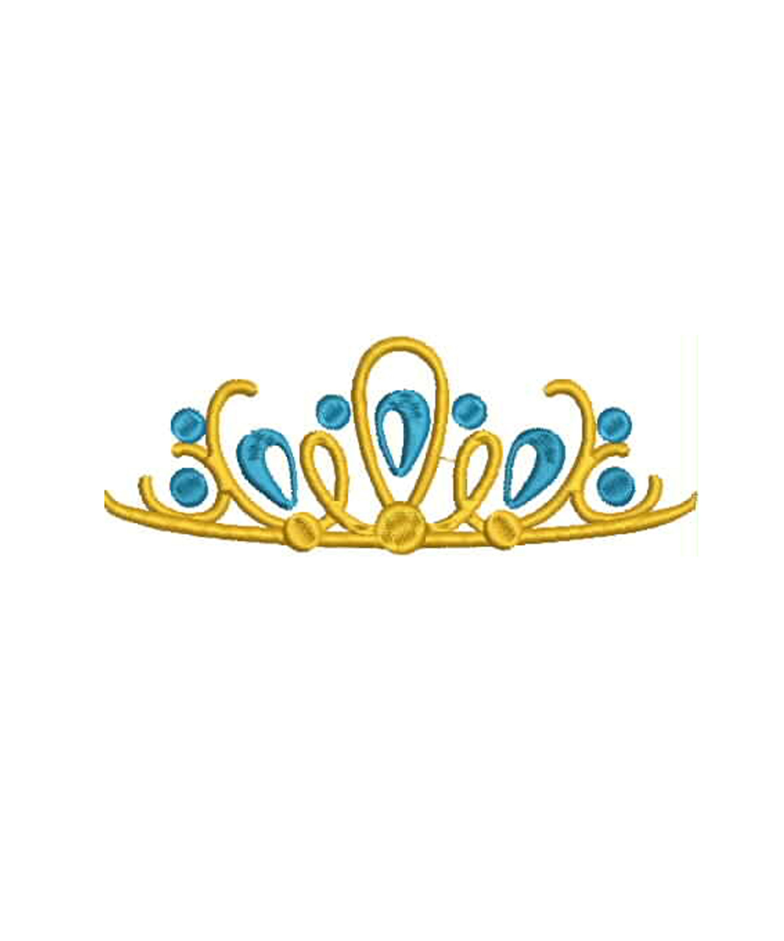 Princess Tiara Machine Embroidery Designdiadem Embroidery - Etsy
