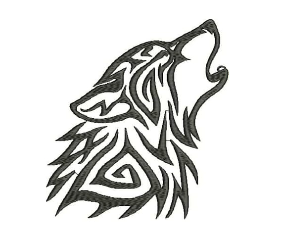 Embroidery Fiber Arts Wolf Embroidery Design Wolf Head Embroidery ...