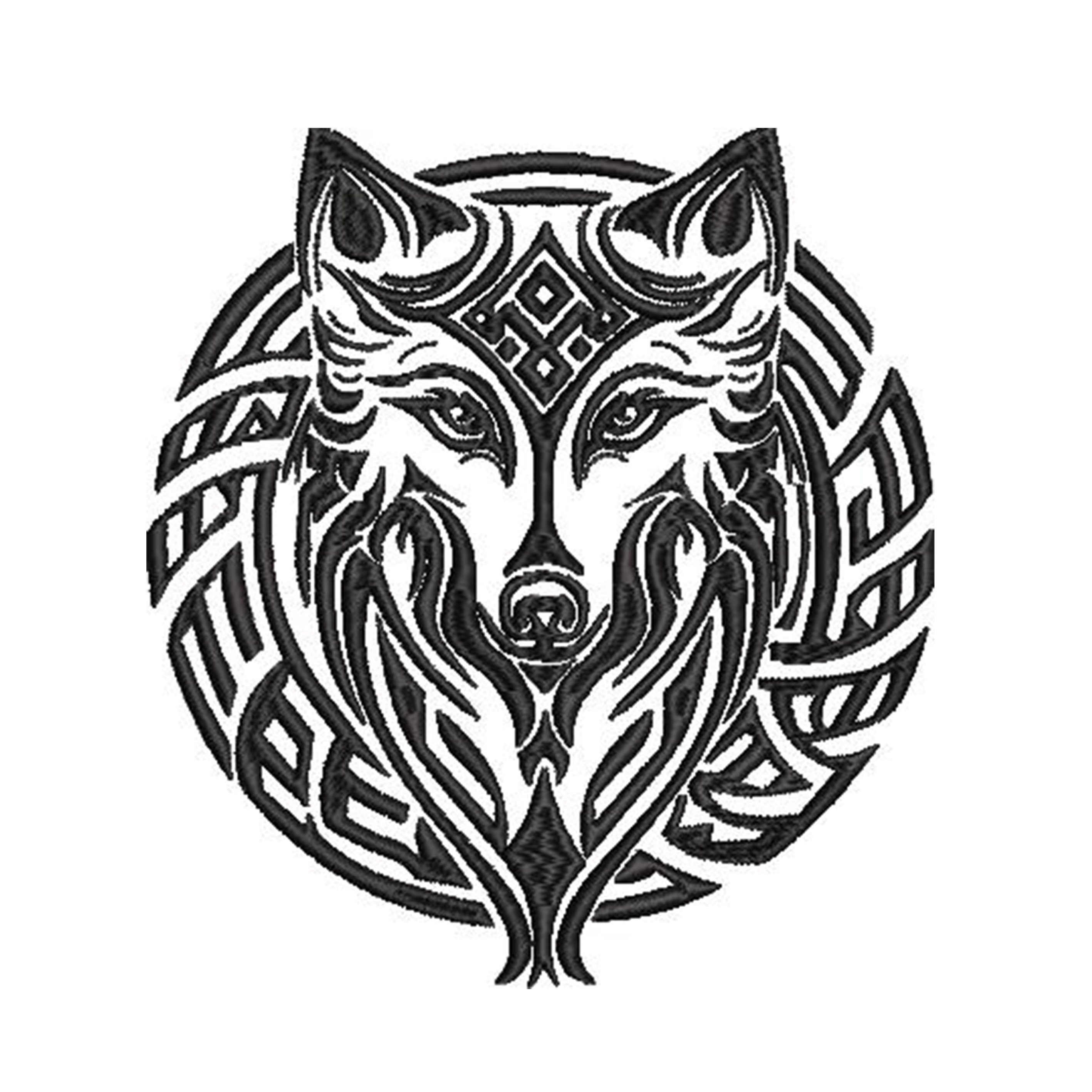 Celtic Wolf Head Tattoo Designs