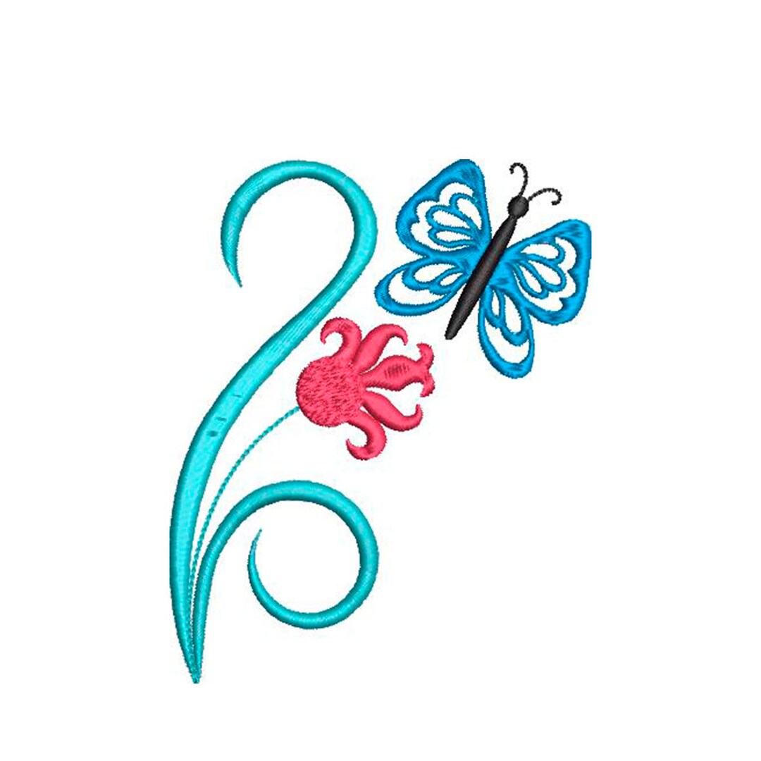 Floral Pattern Embroidery Design,3 Sizes - Etsy