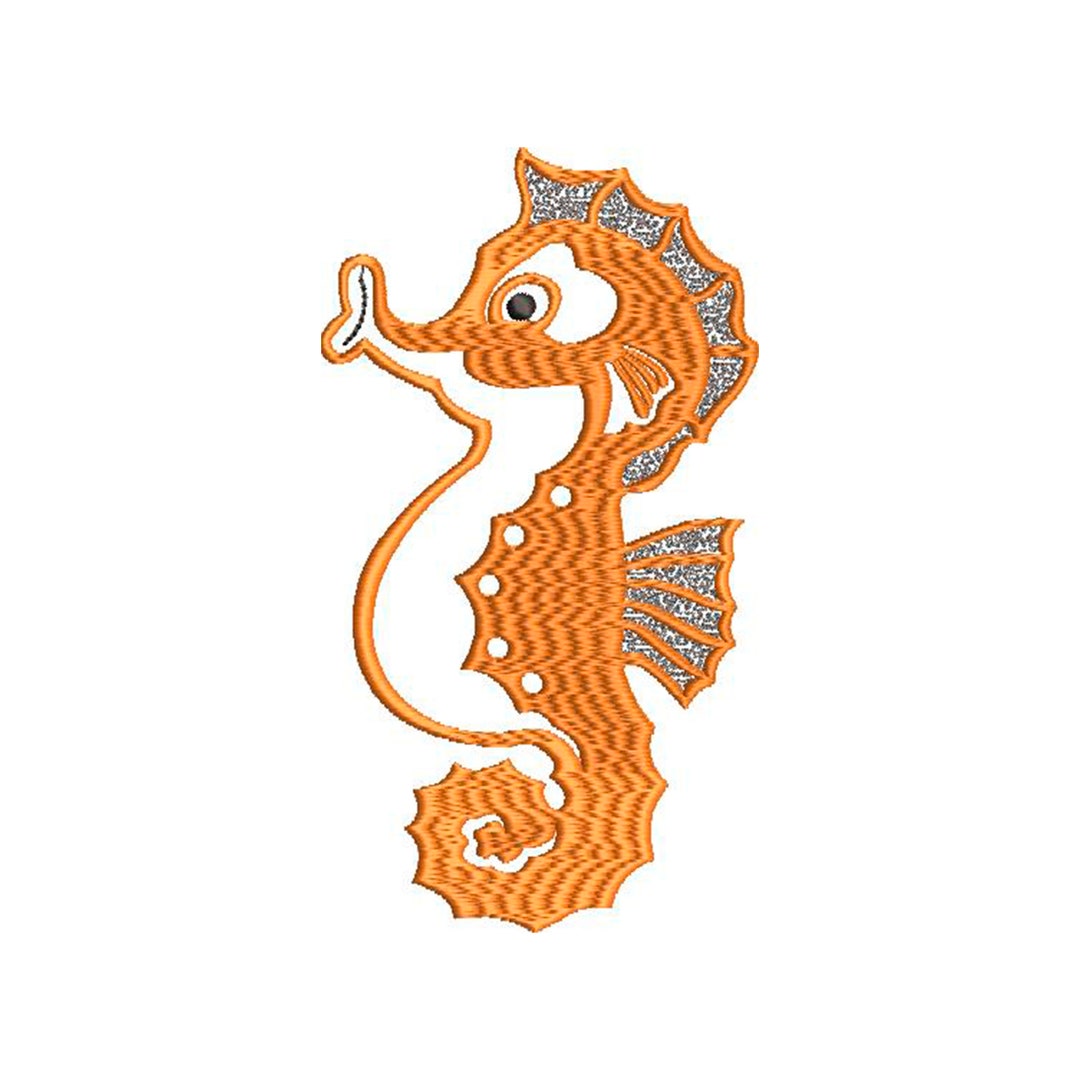 Seahorse Machine Embroidery Design, - Etsy