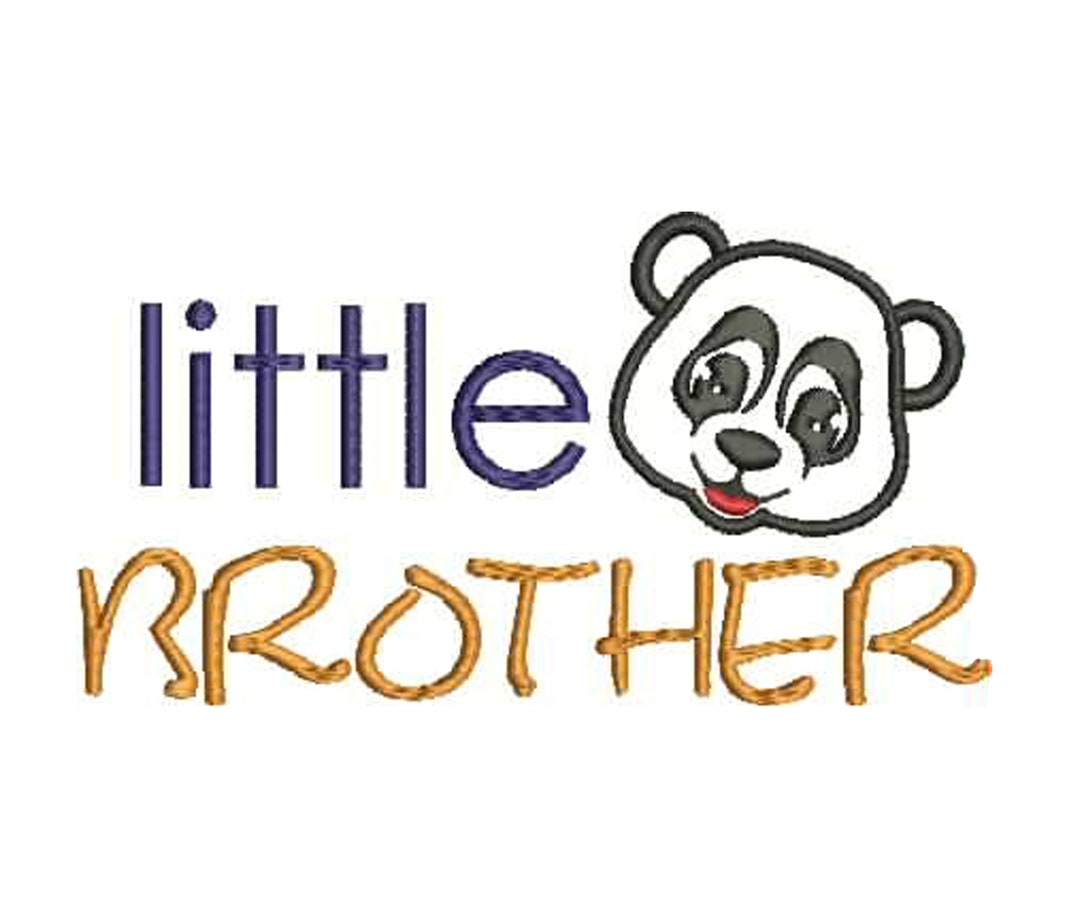 Little Brother Machine Embroidery Design,4 Sizes - Etsy