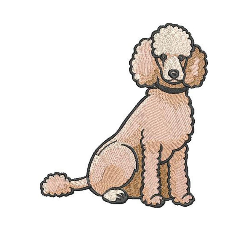 Poodle Embroidery - Etsy
