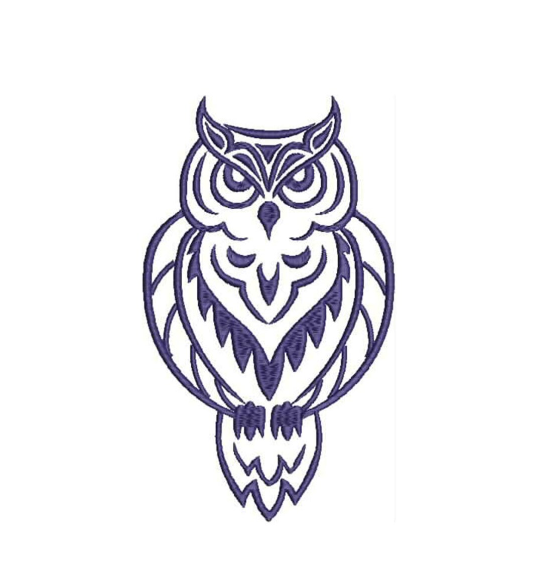 Owl Embroidery Design,vintage Owl Machine Designe,eule Embroidery - Etsy