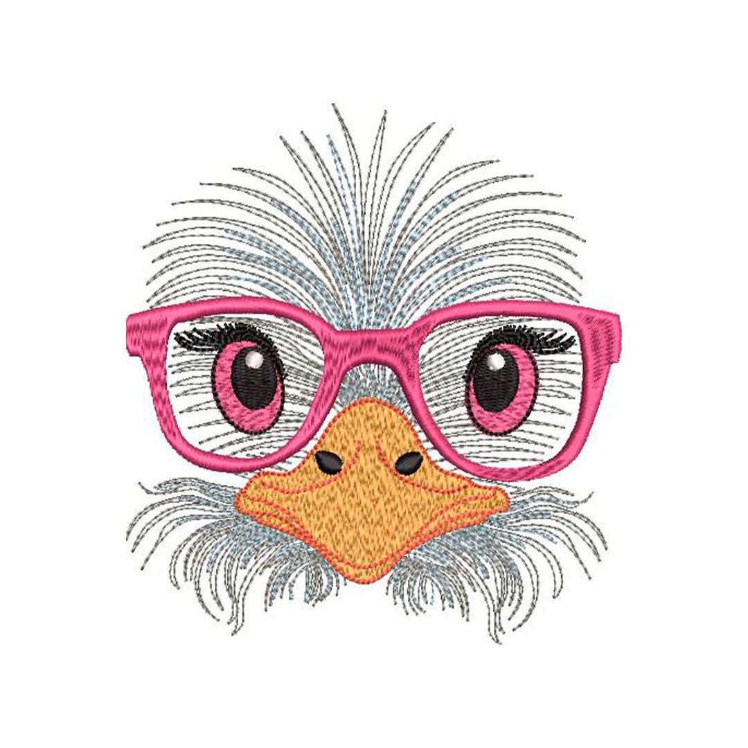Ostrich Embroidery Design,4 Sizes - Etsy