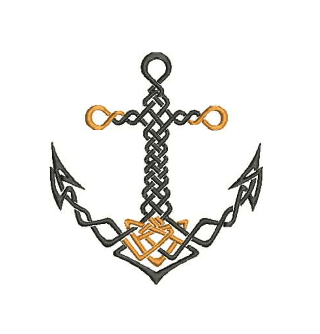 Celtic Anchor Embroidery Design,ancor Embroidery Design - Etsy