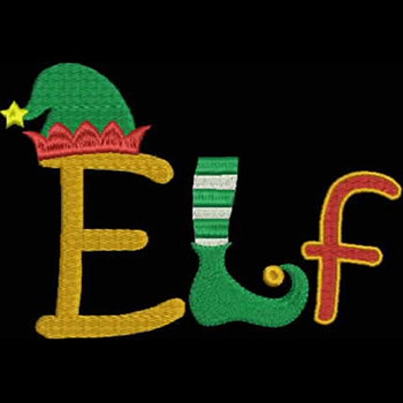 Machine Embroidery Machine Embroidery Elf Machine Embroidery Christmas ...
