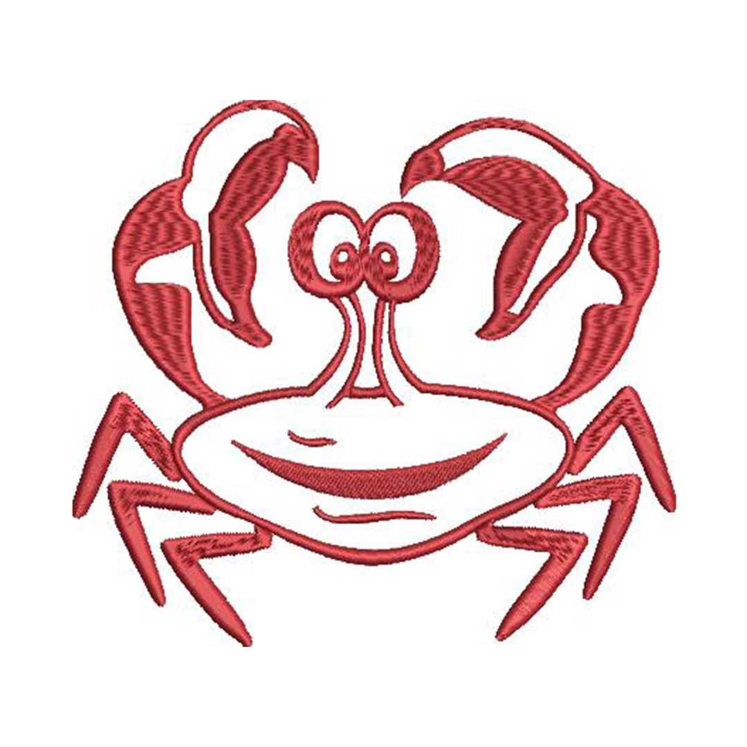 Crab Embroidery Design, - Etsy