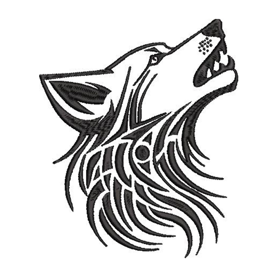Celtic Roaring Wolf: Embroidery Design Instantly Downloadable in 3 ...