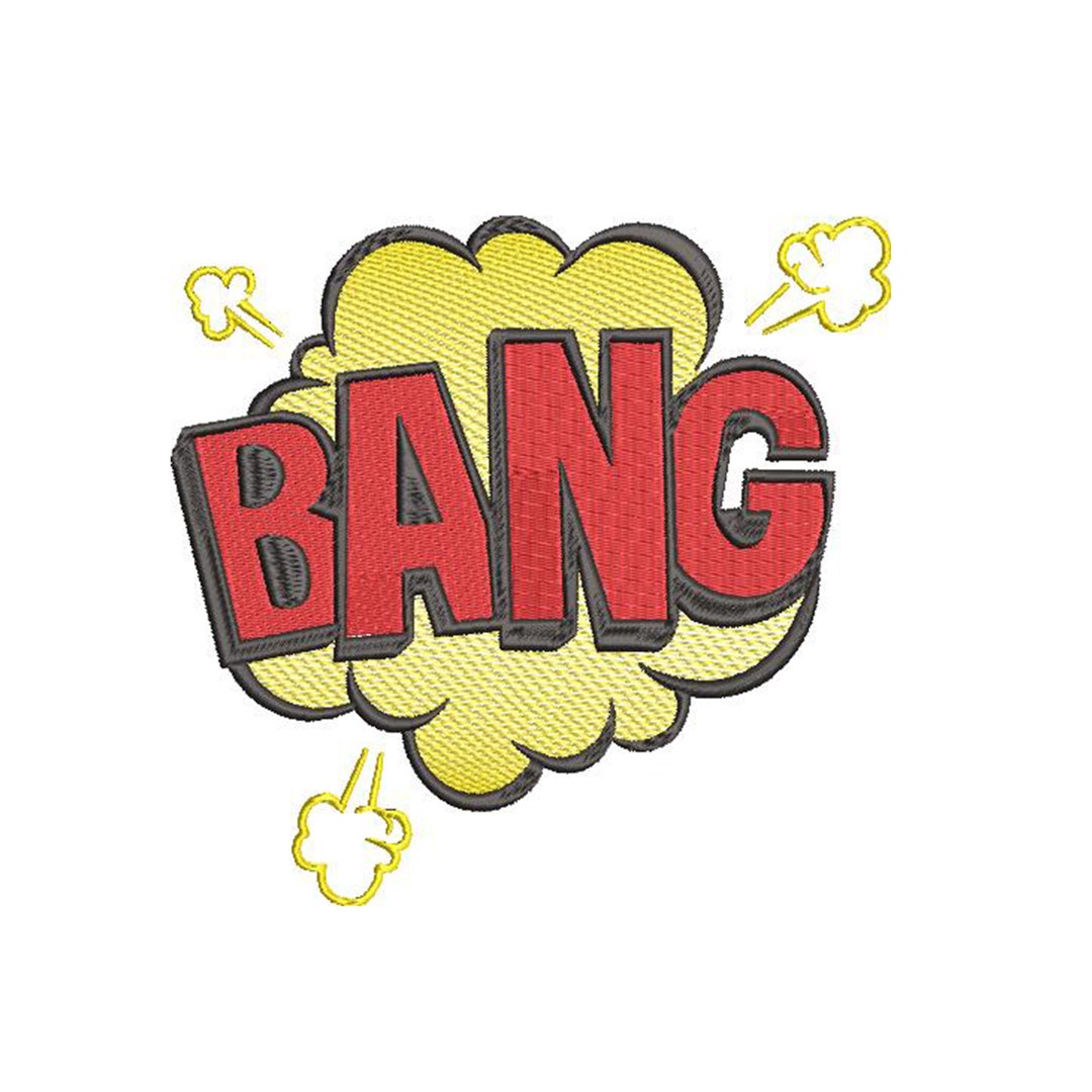 Bang Embroidery, Digital Machine Embroidery Design - Etsy