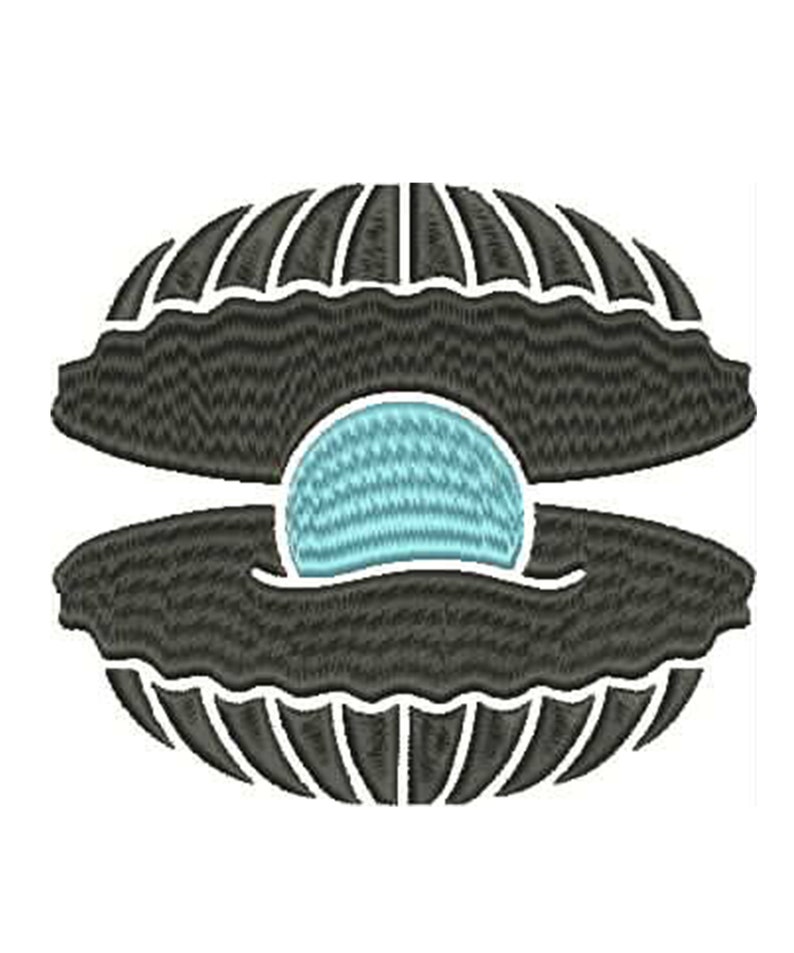 Pearl Shell Machine Embroidery Designpearl Embroidery Design - Etsy