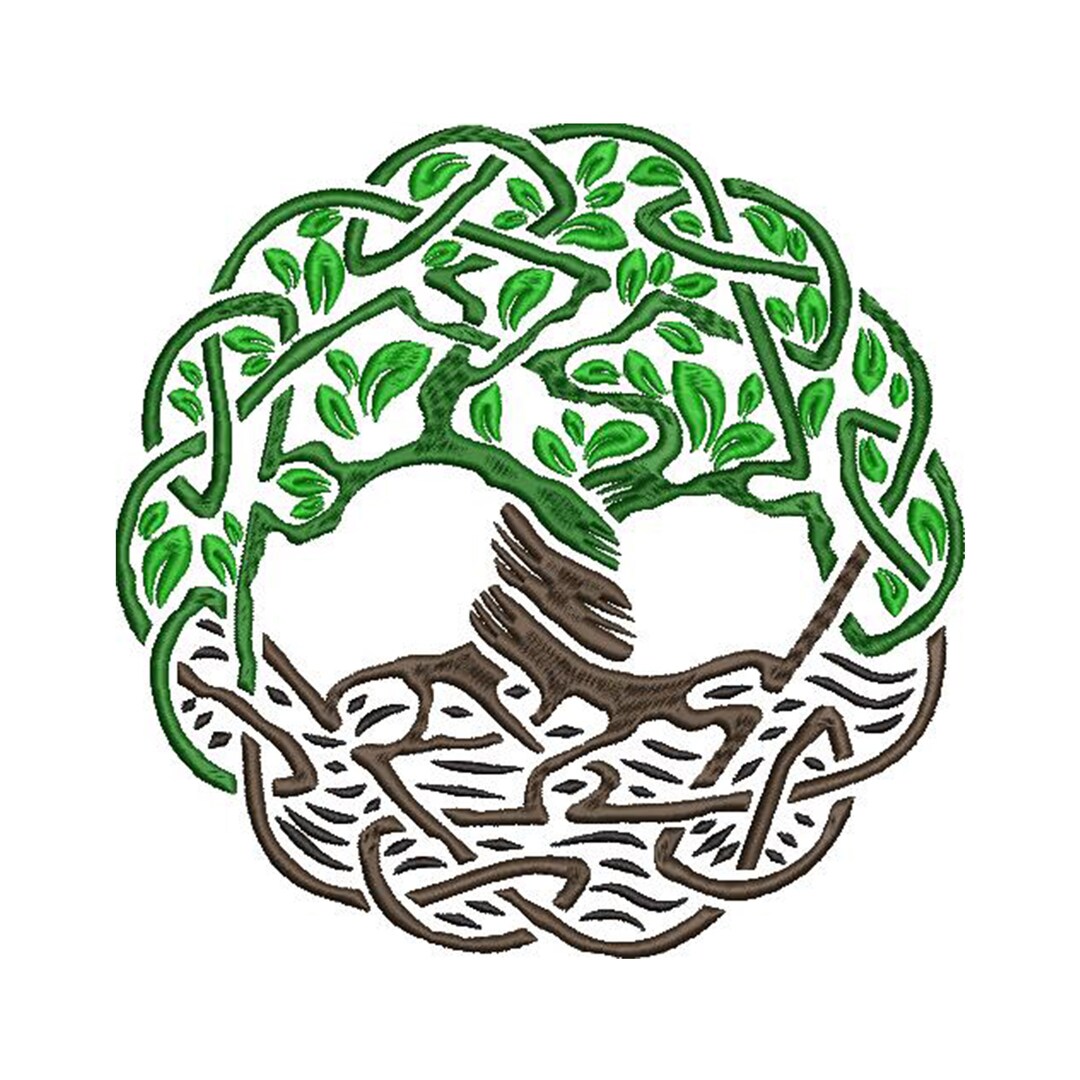 Celtic Tree Embroidery Design - Etsy