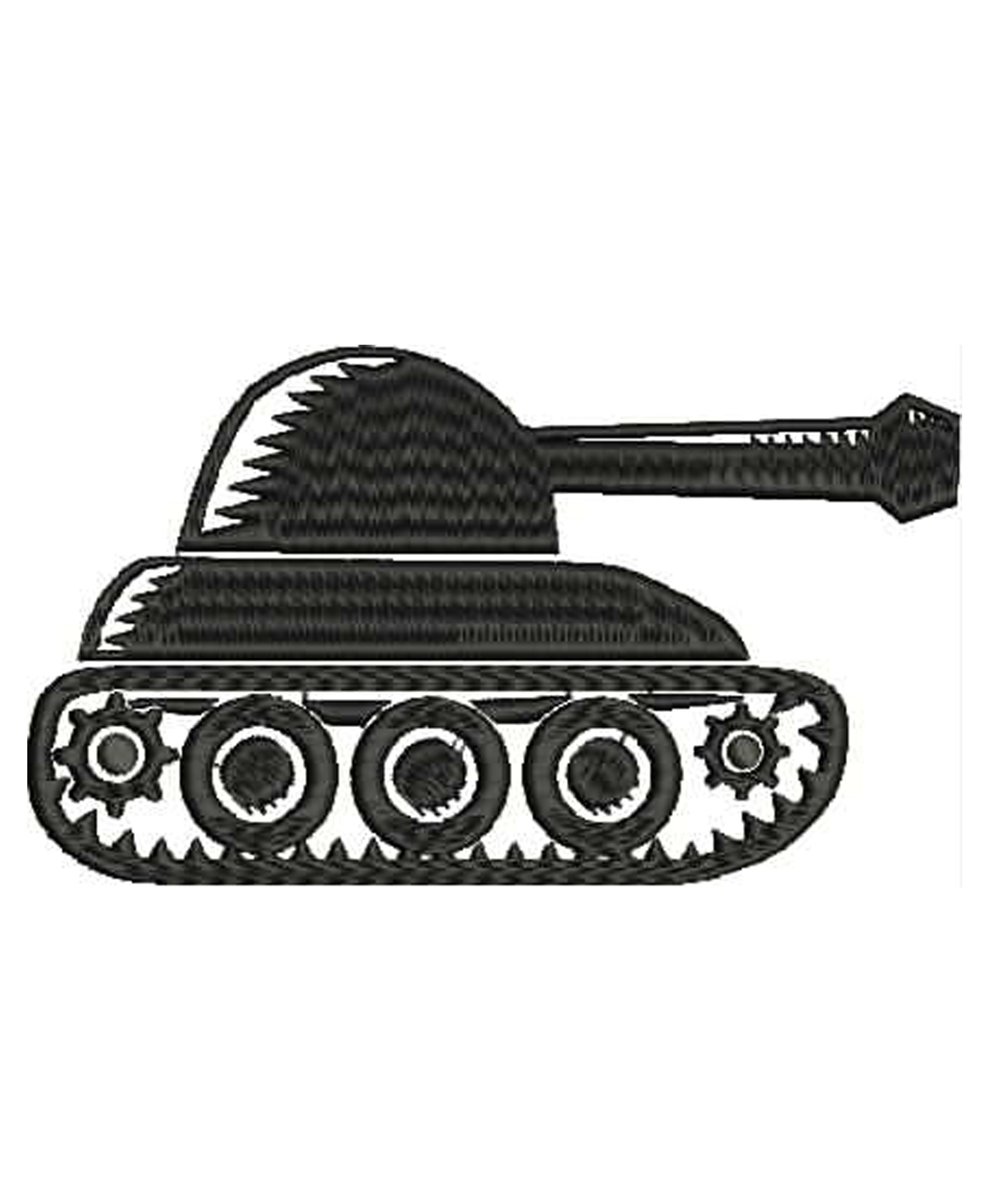 Tank Machine Embroidery Design - Etsy