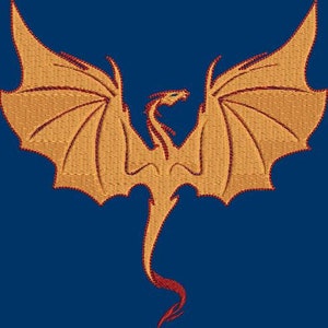 The Dragon Embroidery Design,3 Sizes - Etsy