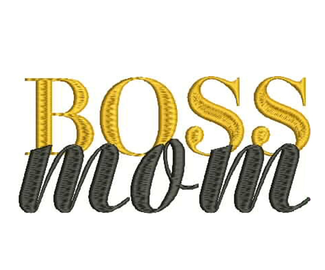 Boss Mom Machine Embroidery Design,mom Embroidery - Etsy