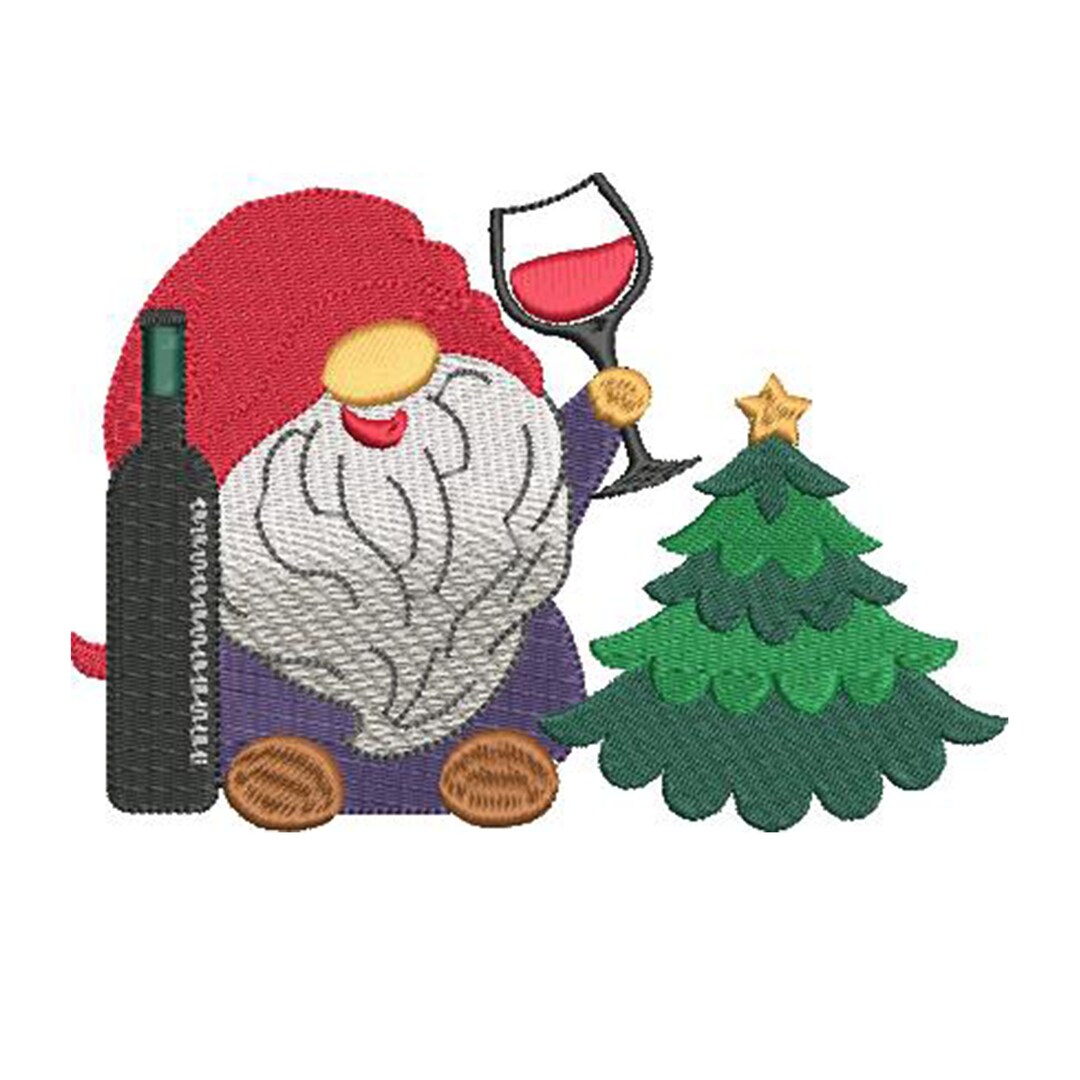 Gnome Machine Embroidery Design - Etsy