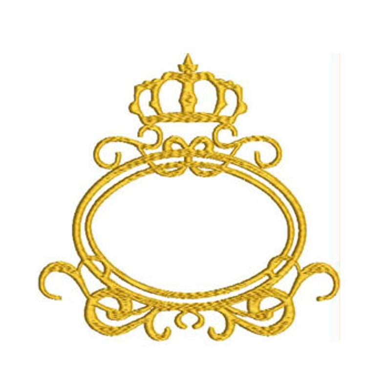 Royal Frame Machine Embroidery Designmonograme Design - Etsy