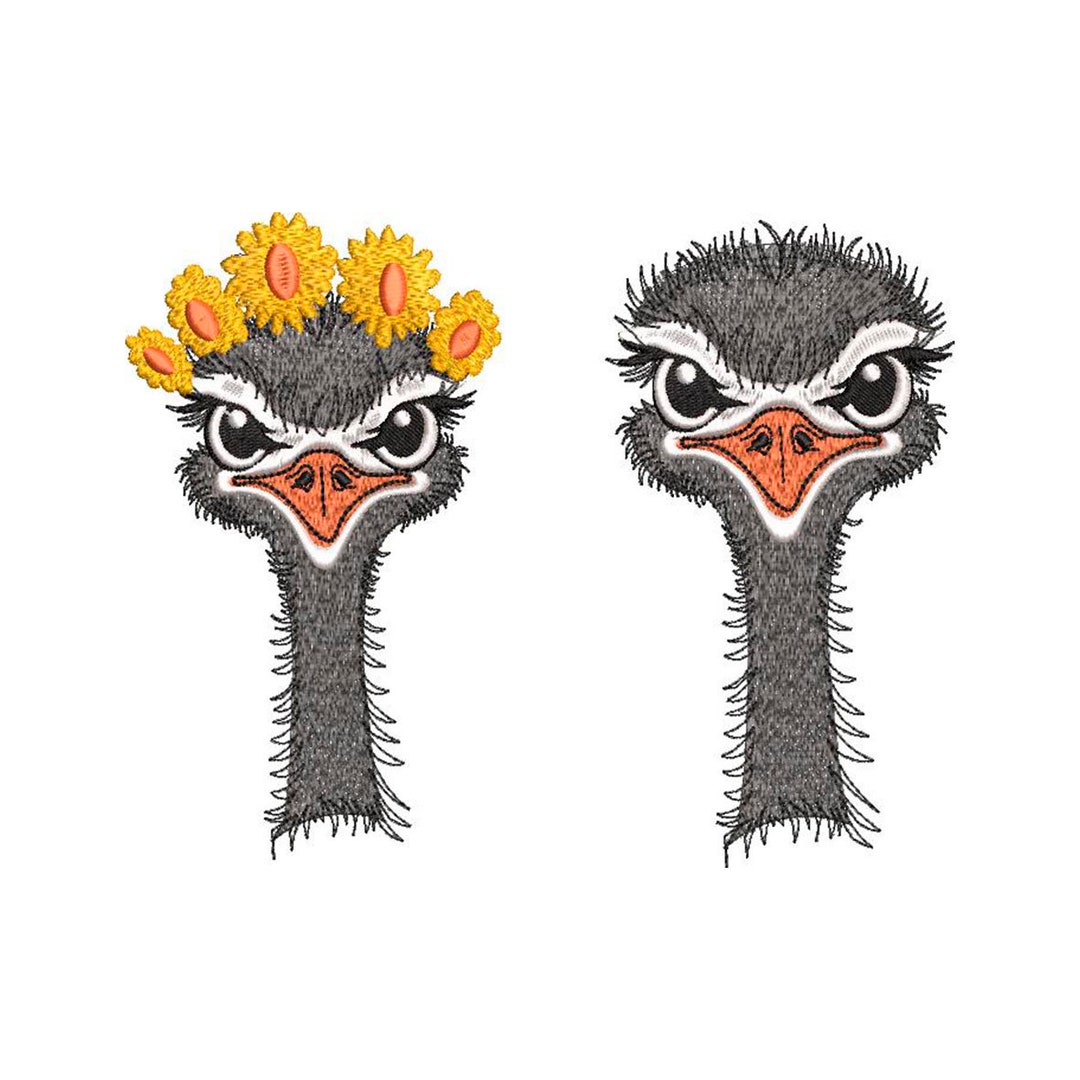 Ostriches Embroidery Design,4 Sizes - Etsy