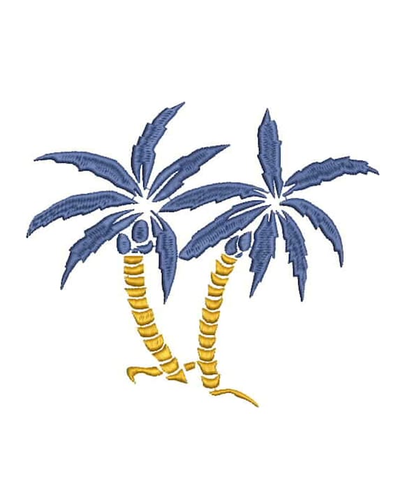 Palm tree Embroidery Design Palm Machine Embroidery Design | Etsy