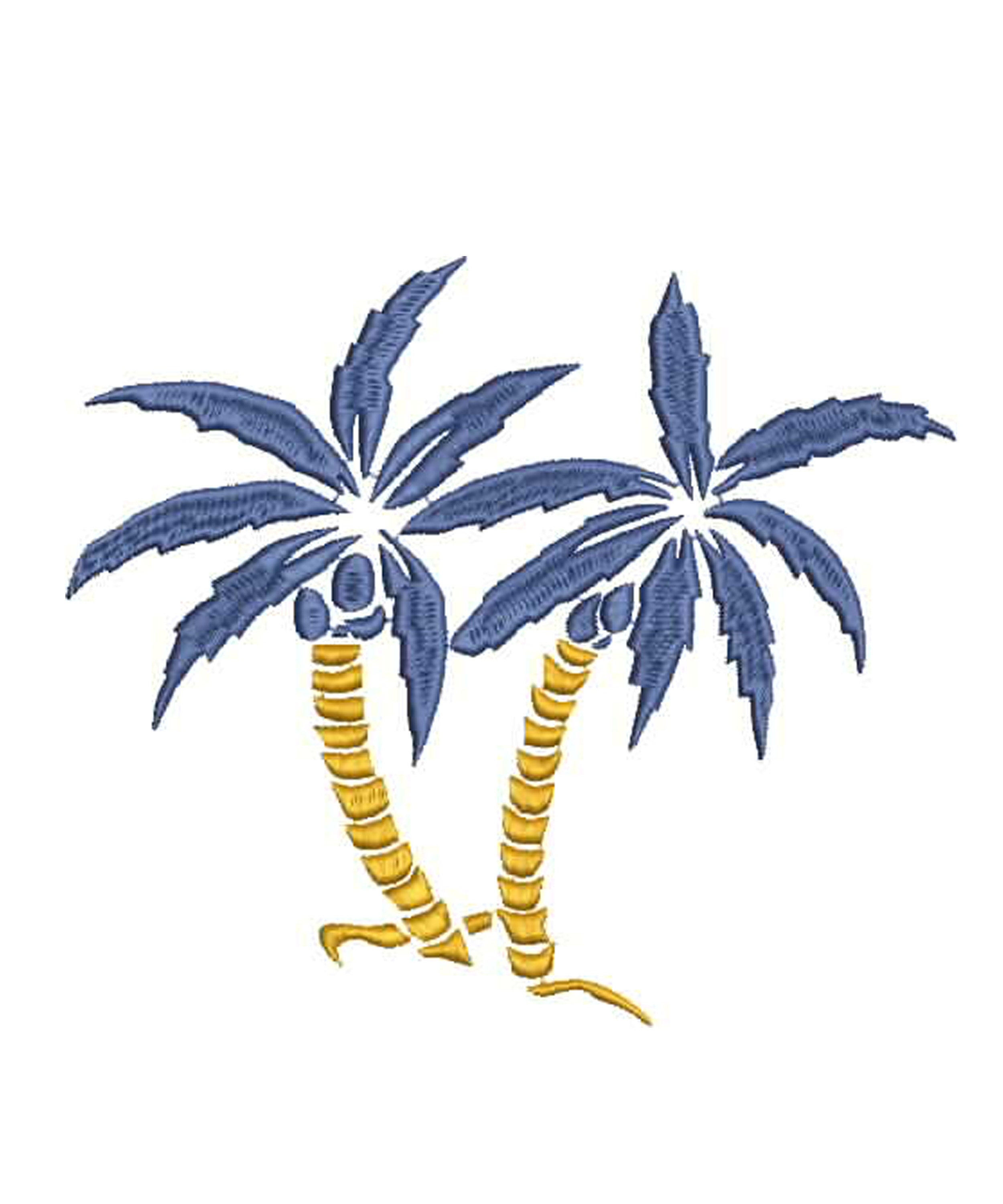 Palm Tree Embroidery Design Palm Machine Embroidery Design - Etsy
