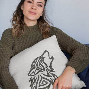 Celtic Wolf Machine Embroidery Design,wolf Embroidery Design 4 Sizes - Etsy