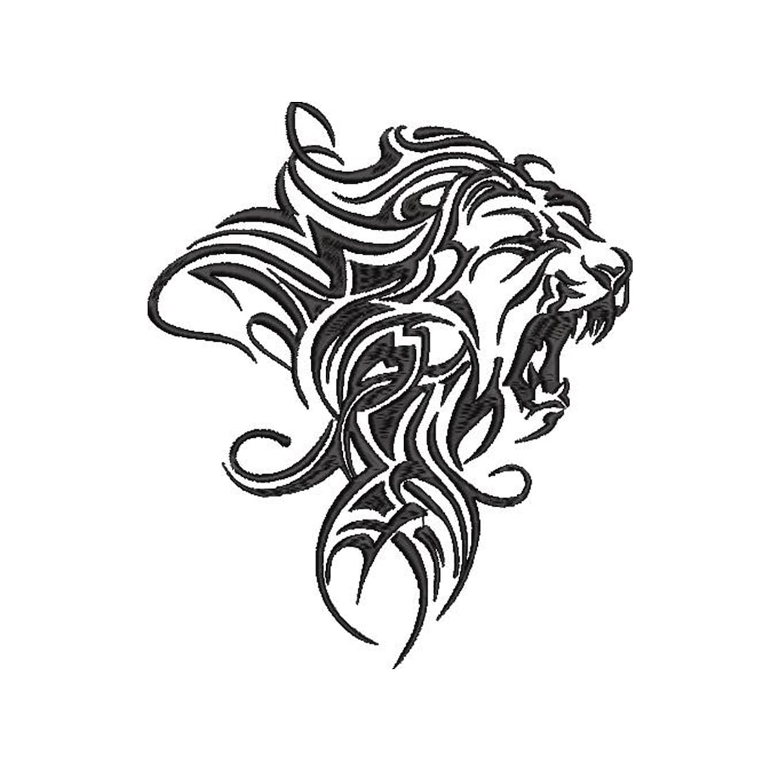 Roaring Lion Embroidery Design, 4 Sizes - Etsy