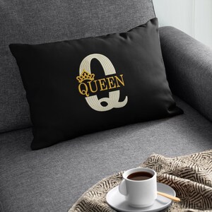 Queen Monogram Machine Embroidery Design - Etsy