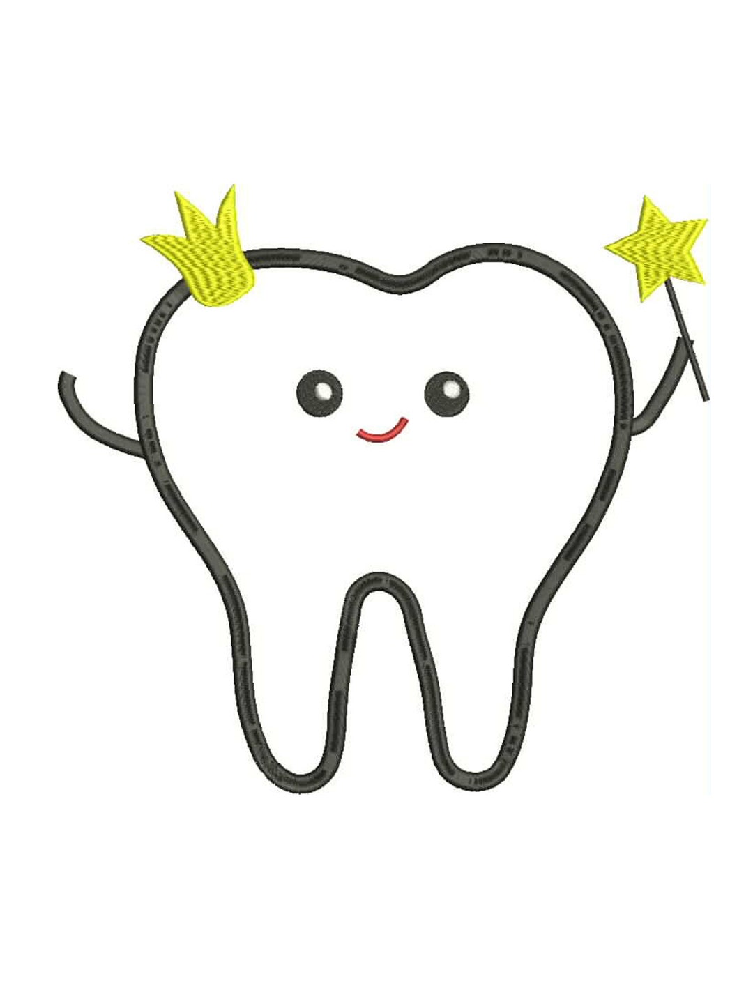 Tooth Fairy Embroidery Design,machine Embroidery Tooth Design - Etsy