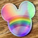 Holographic Rainbow Mouse Sticker | Holographic - Etsy