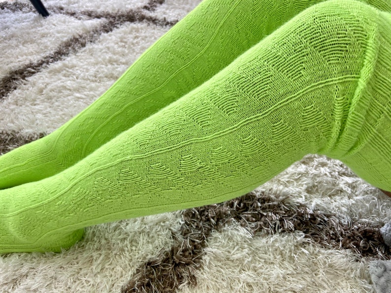 Extra Long Thigh High Cable Knit Sweater Socks Women's - Etsy
