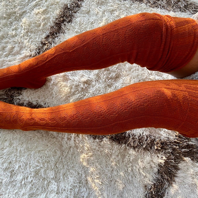 Extra Long Thigh High Stockings - Etsy