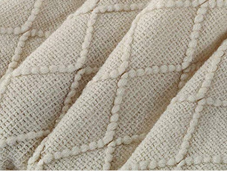 Neutral Throw Blanket 50 X 60 | Etsy