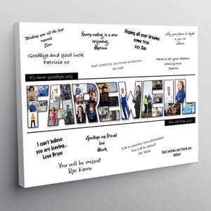 Farewell Gift Photo Collage, Coworker Leaving Gift, Moving Away Gift ...